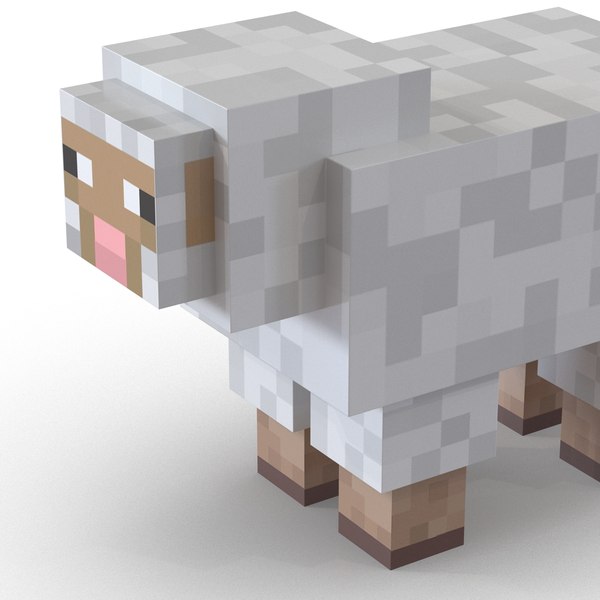 3d minecraft sheep model