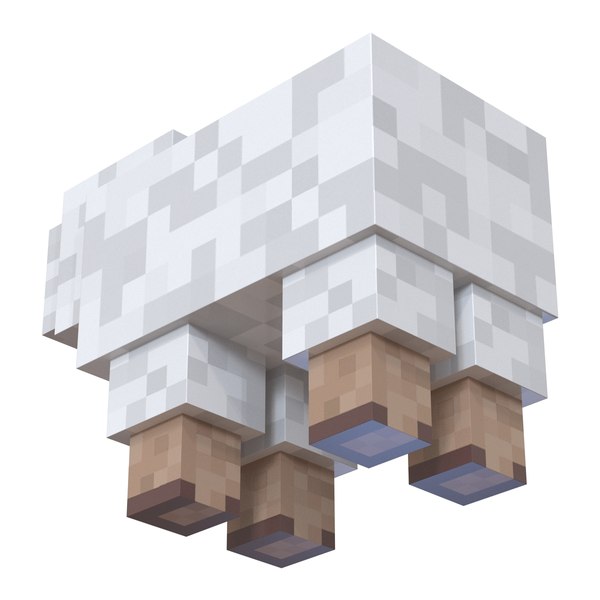 3d minecraft sheep model