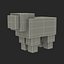 3d Minecraft Sheep Model