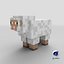 3d Minecraft Sheep Model