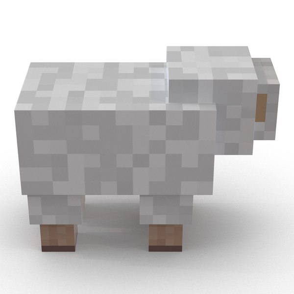 3d minecraft sheep model