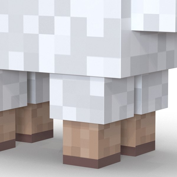 3d minecraft sheep model