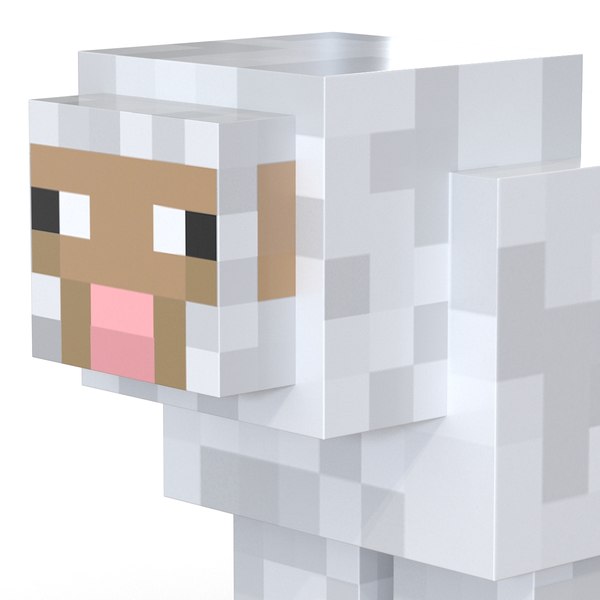 3d minecraft sheep model