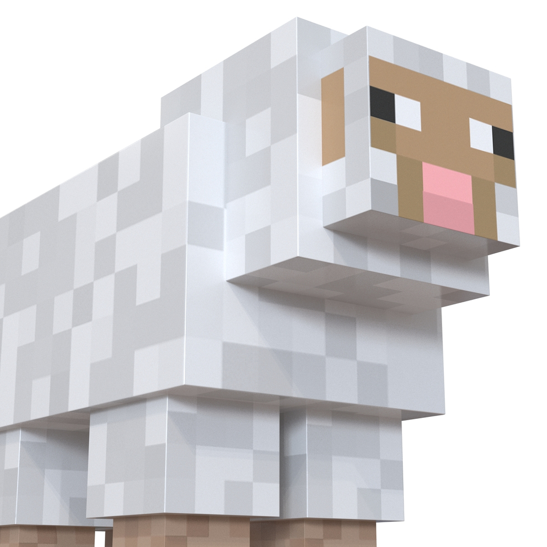 3d minecraft sheep model