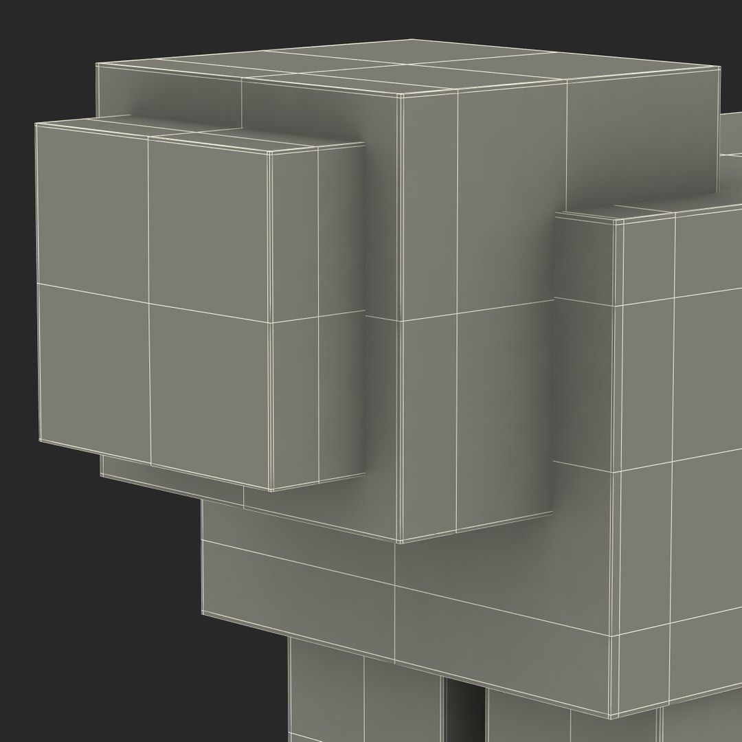 3d minecraft sheep model