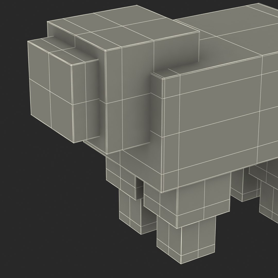 3d minecraft sheep model