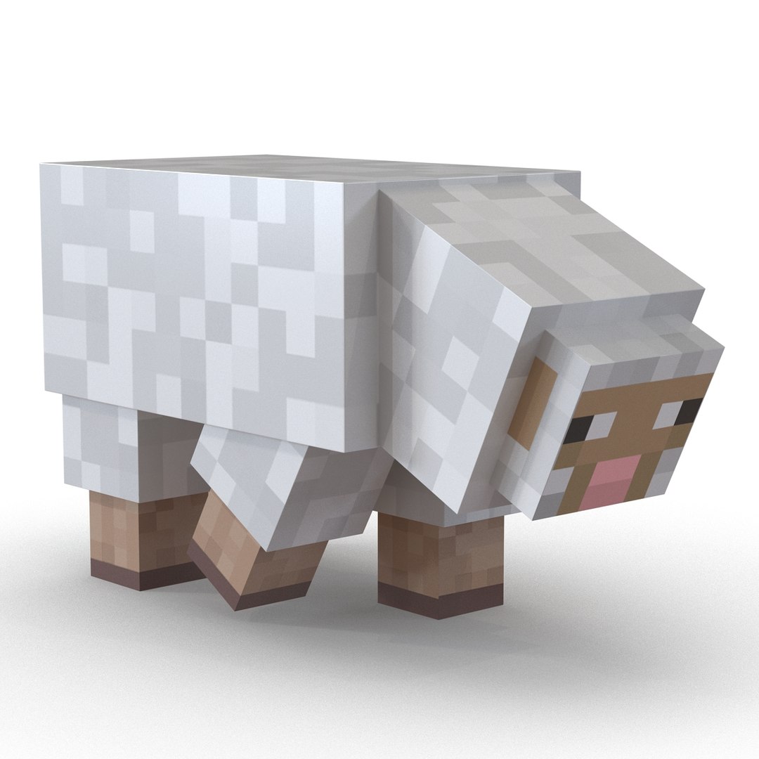 3d minecraft sheep model