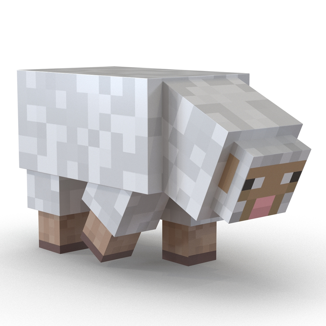 3d minecraft sheep model