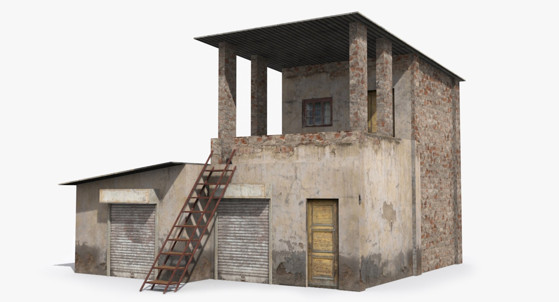 3D Ready Slum Model - TurboSquid 1549065