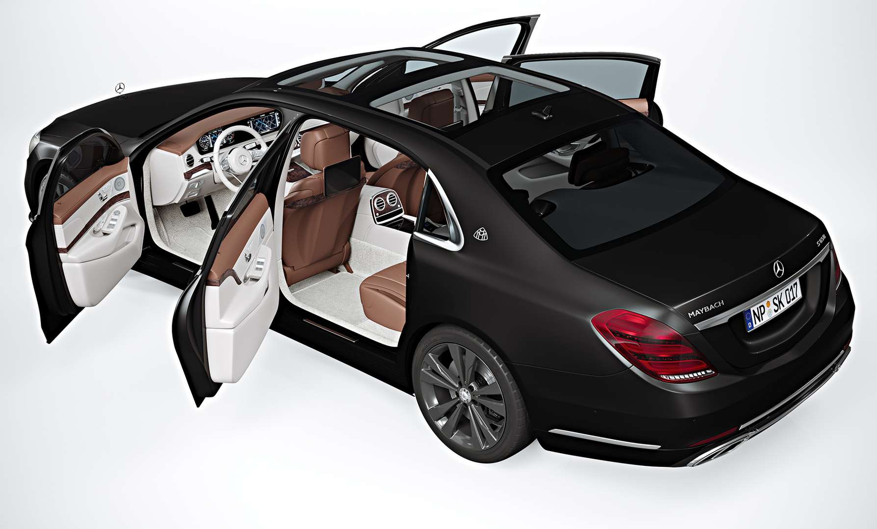 2018 mercedes-benz s-class maybach model - TurboSquid 1217175