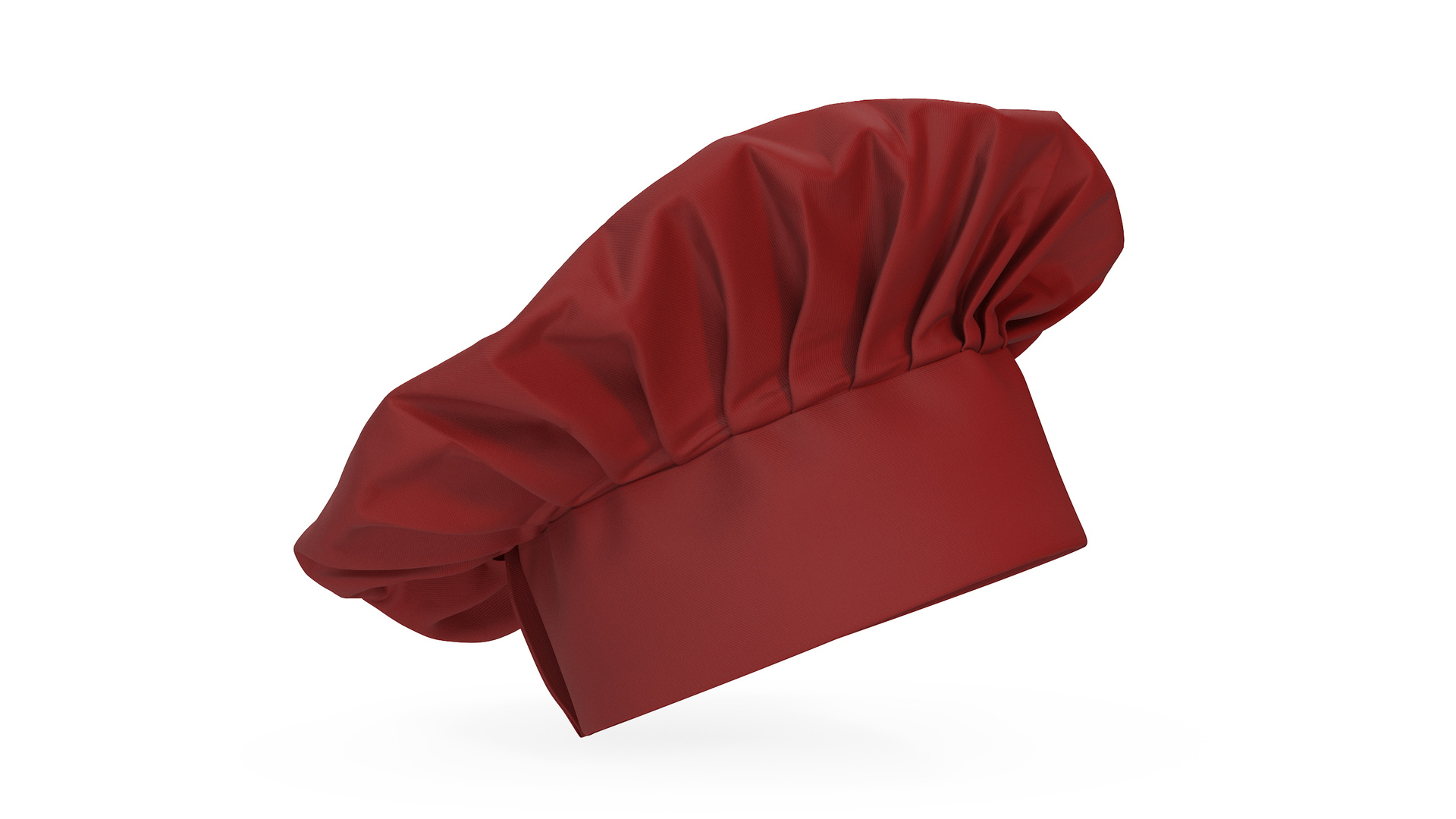 Red Chef Hat 3D Model - TurboSquid 2256288