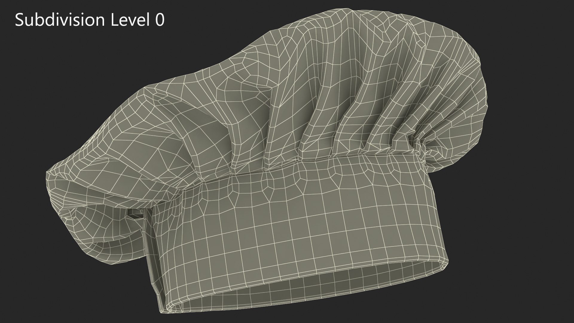 Red Chef Hat 3D Model - TurboSquid 2256288