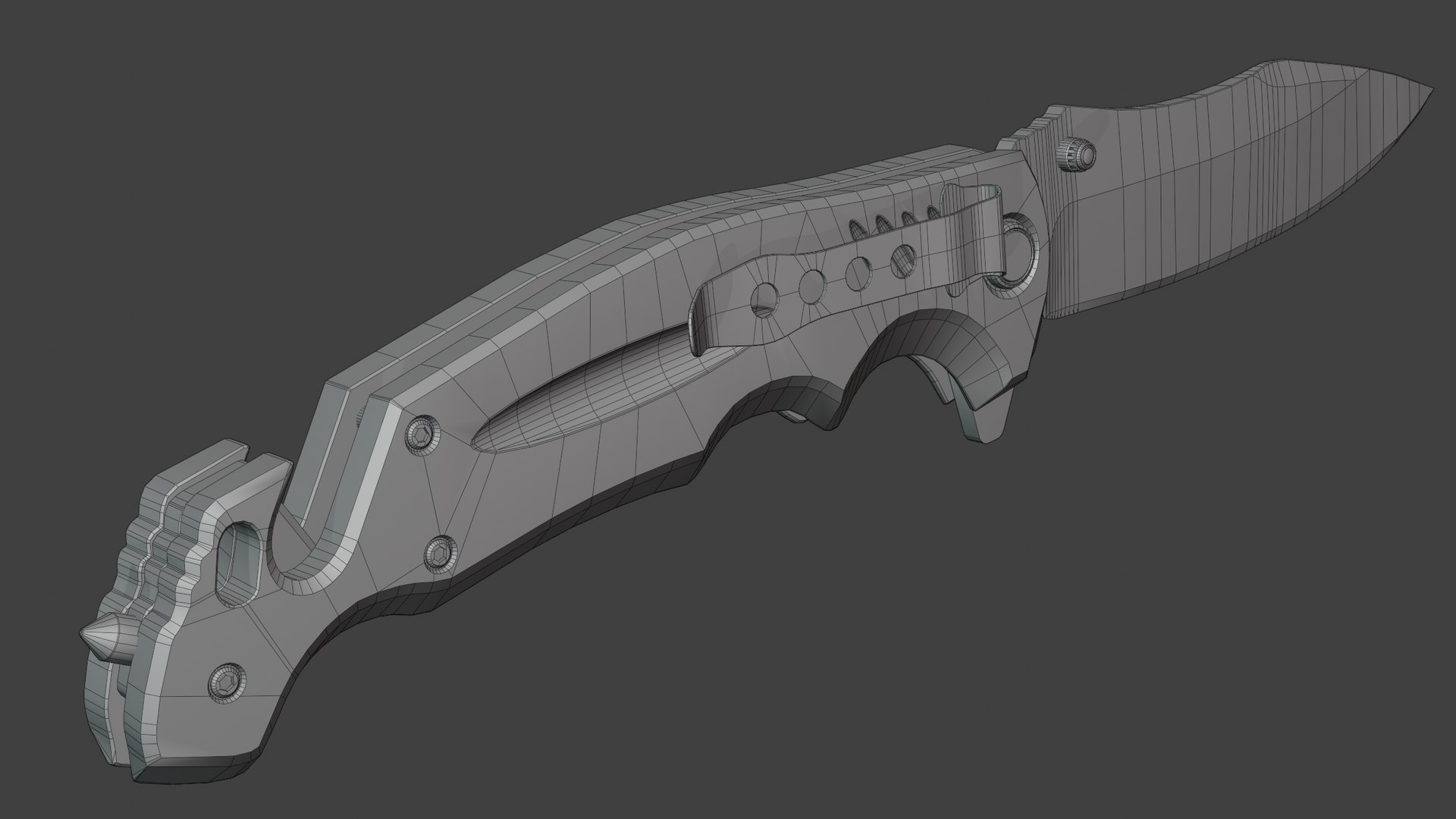 Folding Tactical Pocket Knife 3D Model - TurboSquid 2175026
