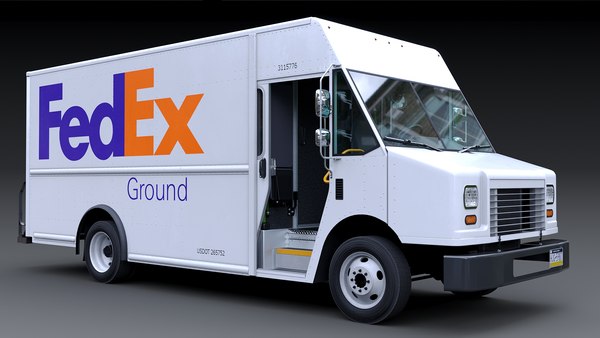 modelo 3d Paso Van FedEX - TurboSquid 2075070