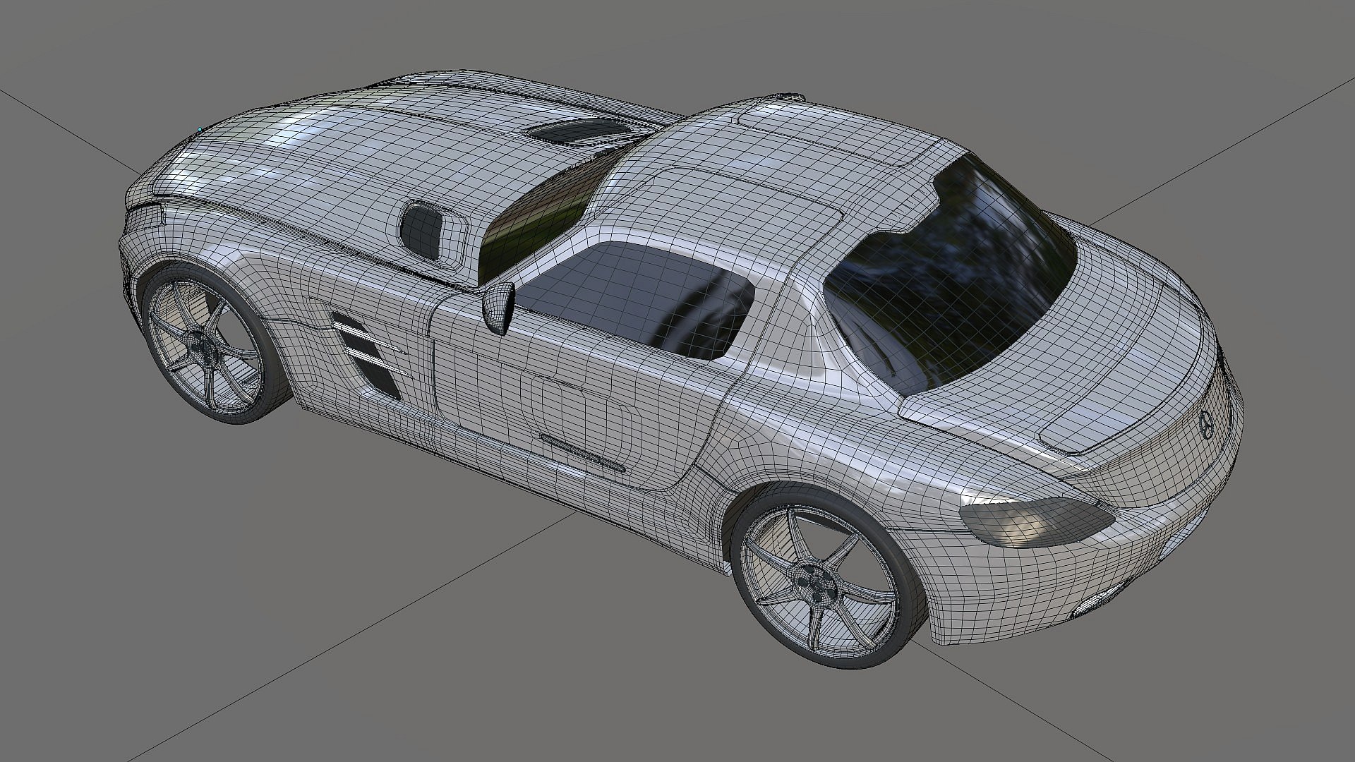 3D Model Mercedes AMG SLS Sports Car - TurboSquid 2386969