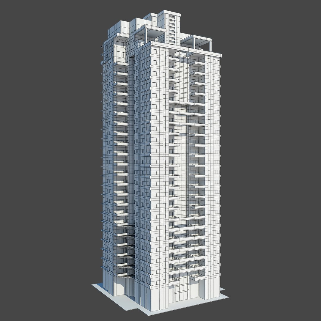 3d Model High-rise Construction