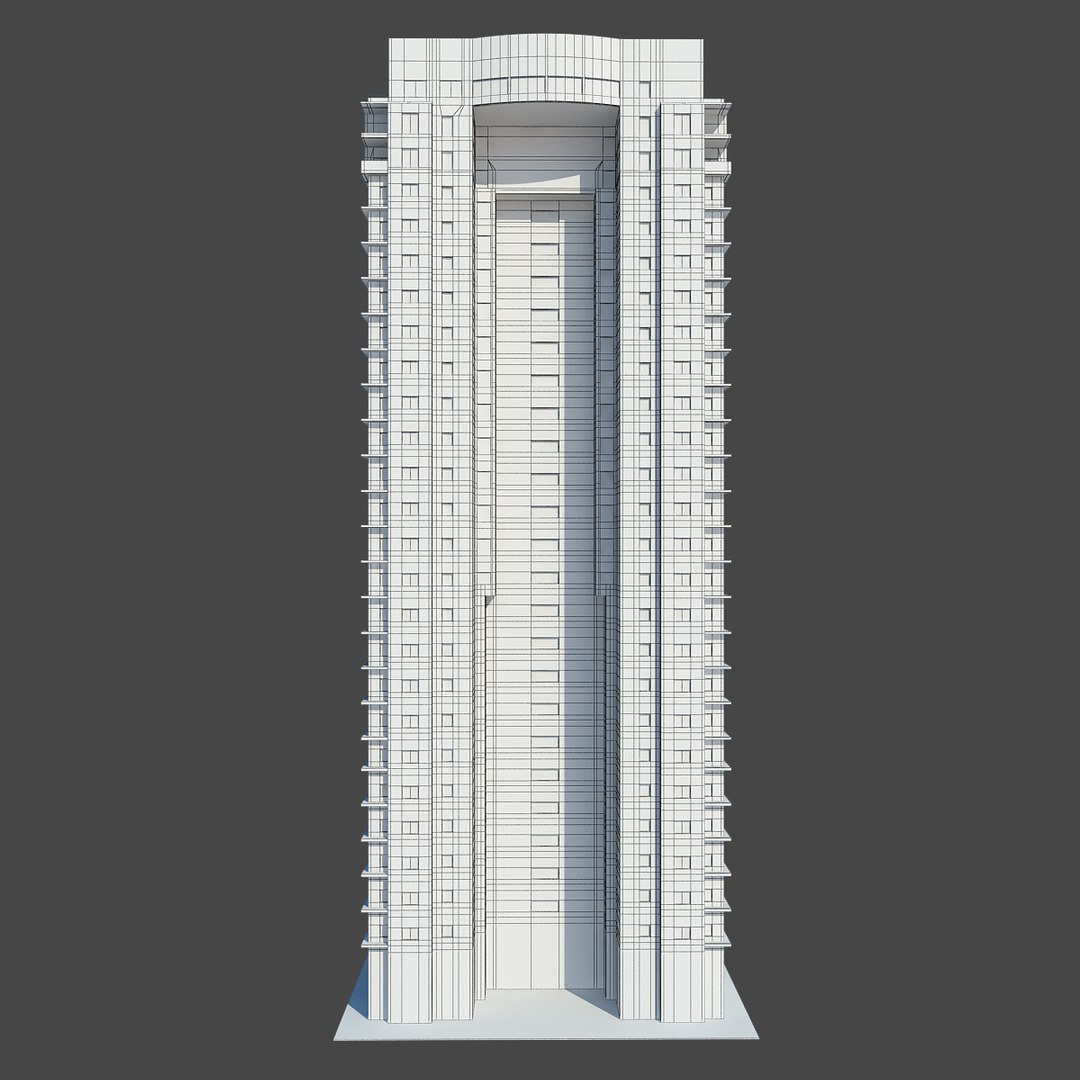 3d Model High-rise Construction