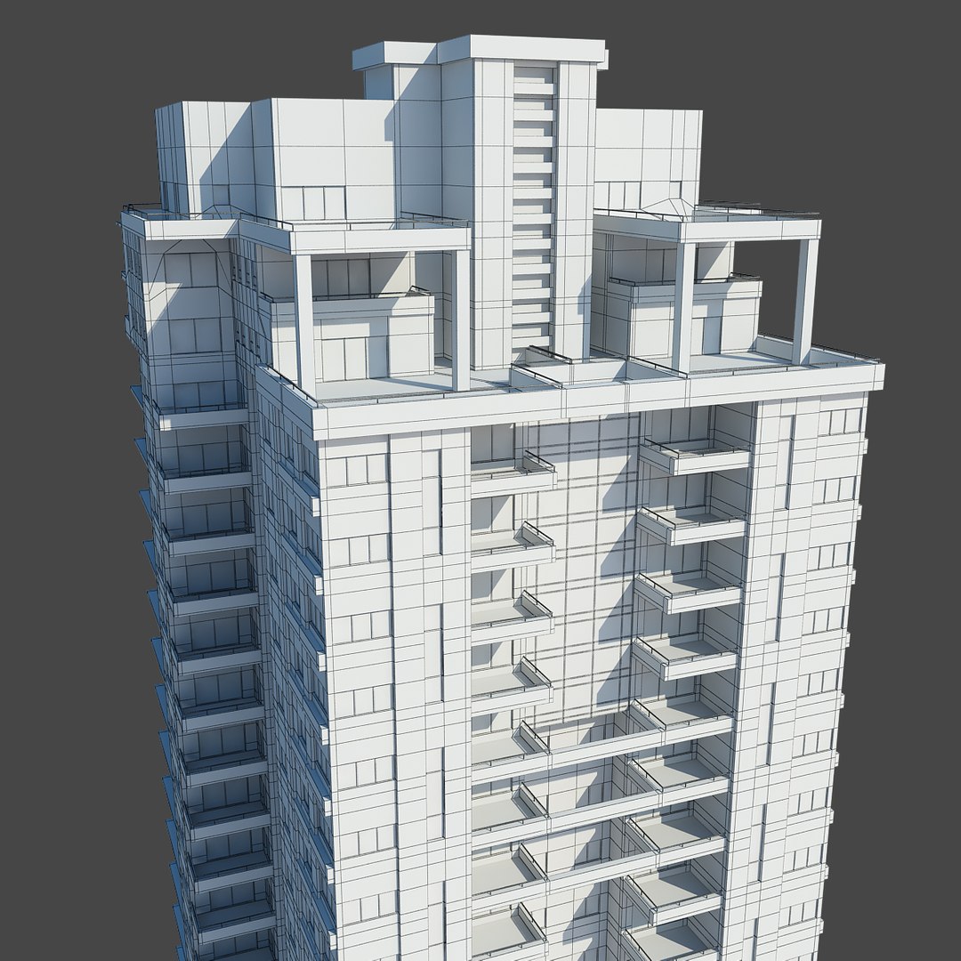 3d Model High-rise Construction