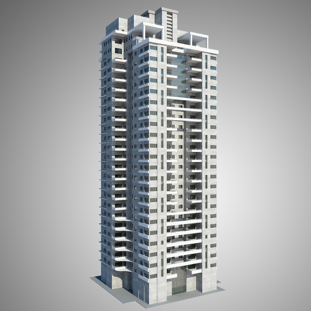 3d Model High-rise Construction