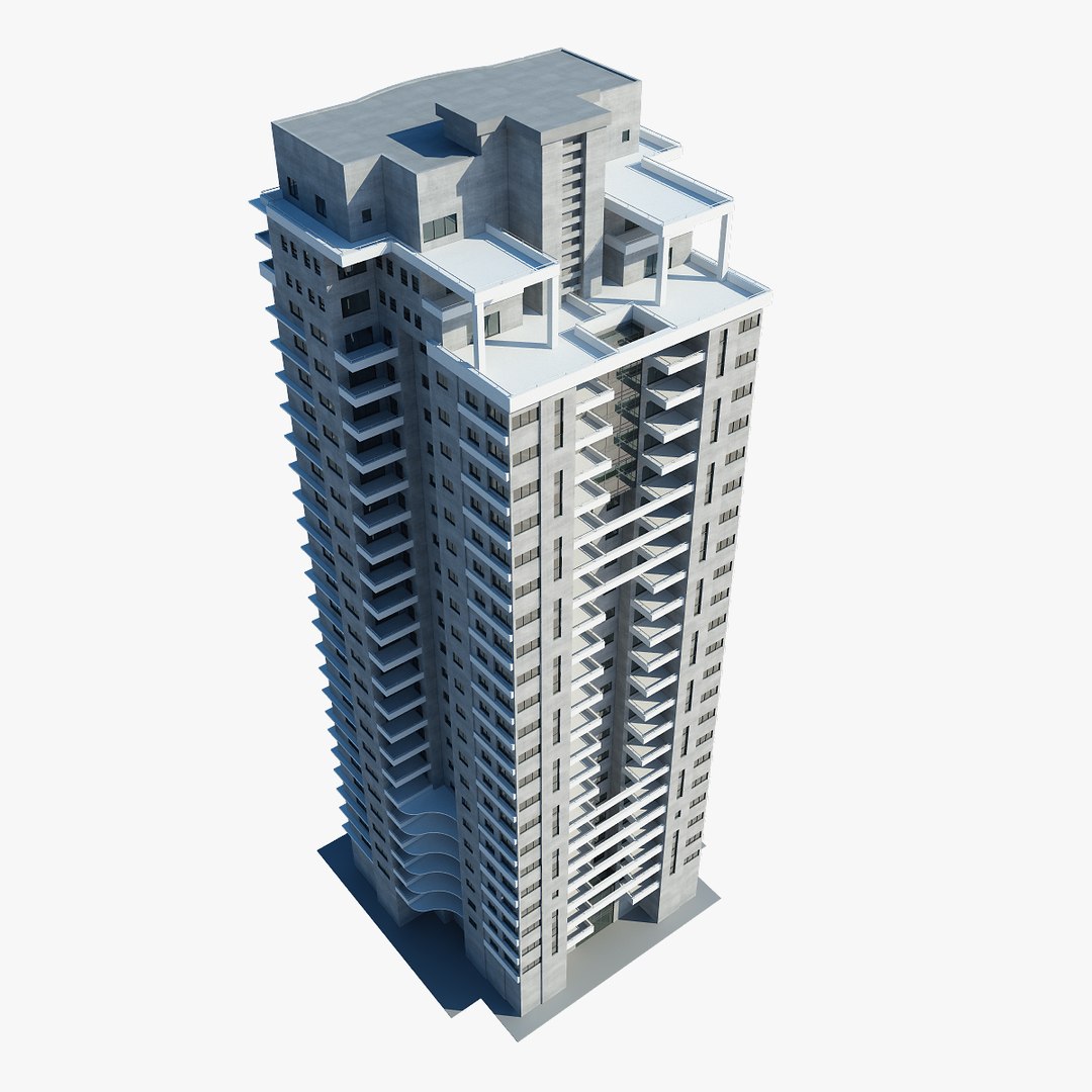 3d Model High-rise Construction