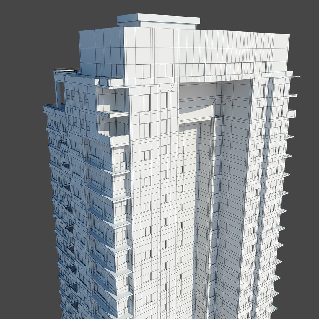 3d Model High-rise Construction