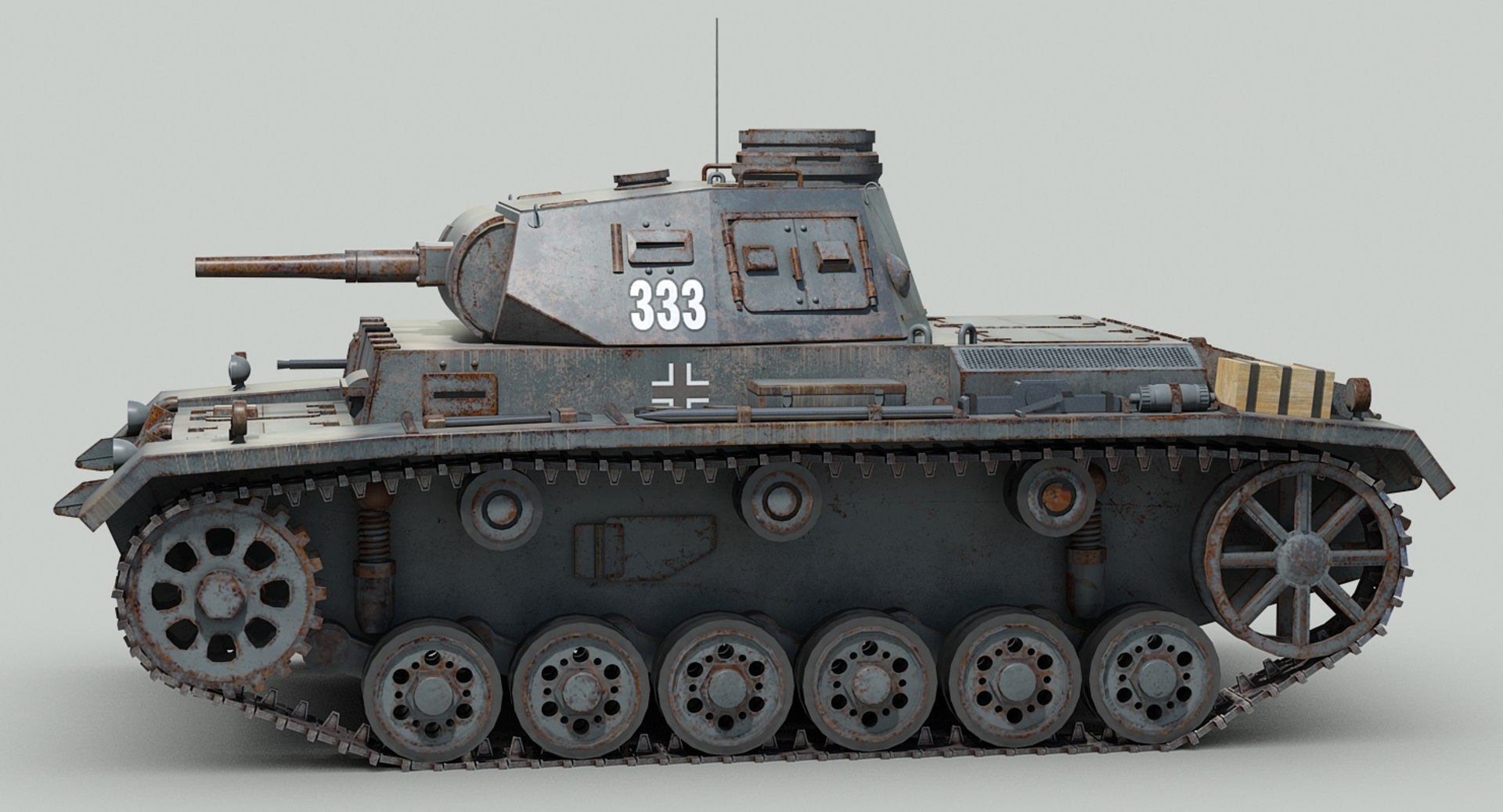3D Ww2 German Panzer 3 - TurboSquid 1298291