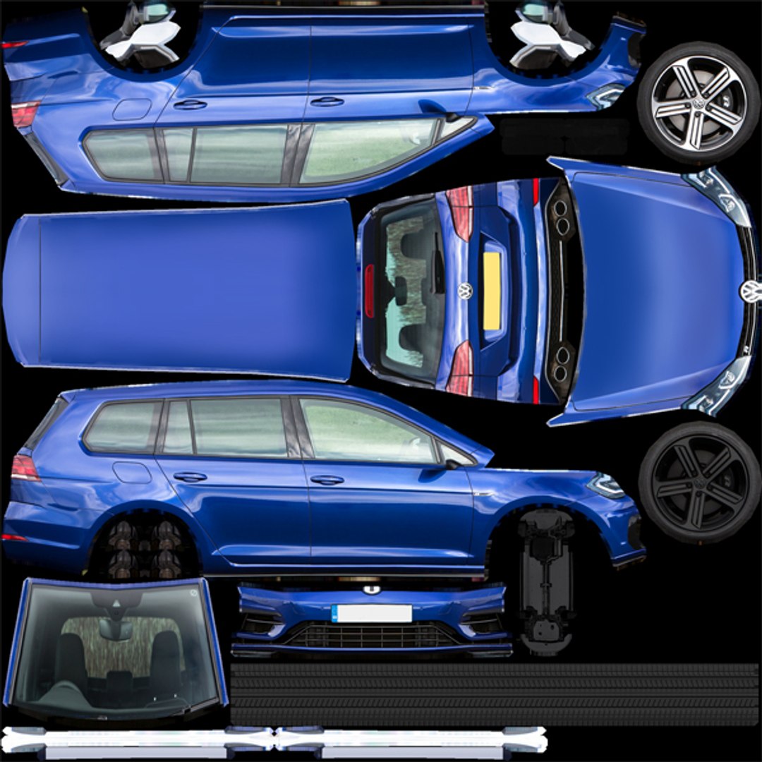 2017 Golf R-line Estate Model - TurboSquid 1161560