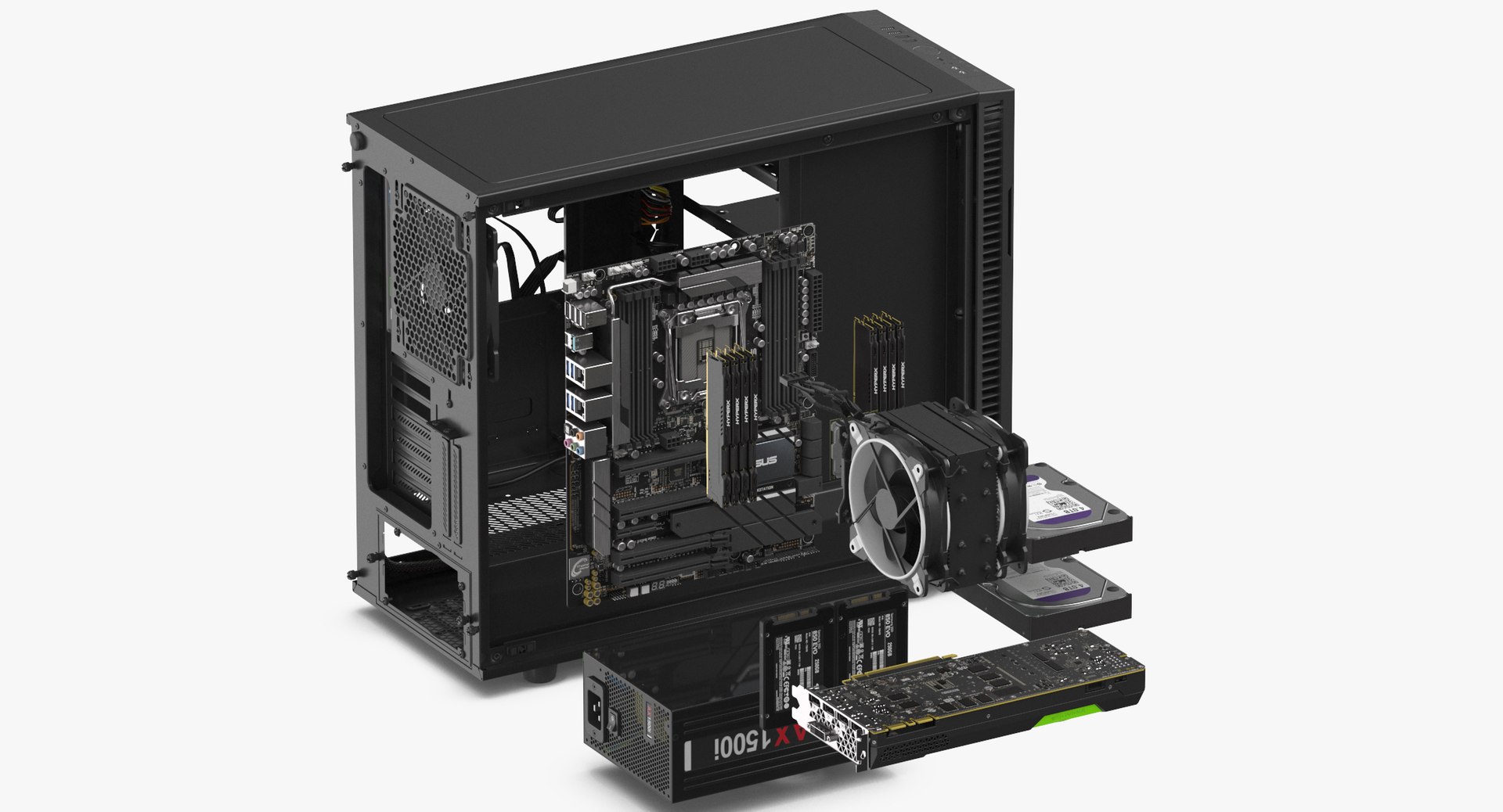 Fractal C Computer Case 3D Model - TurboSquid 1424087