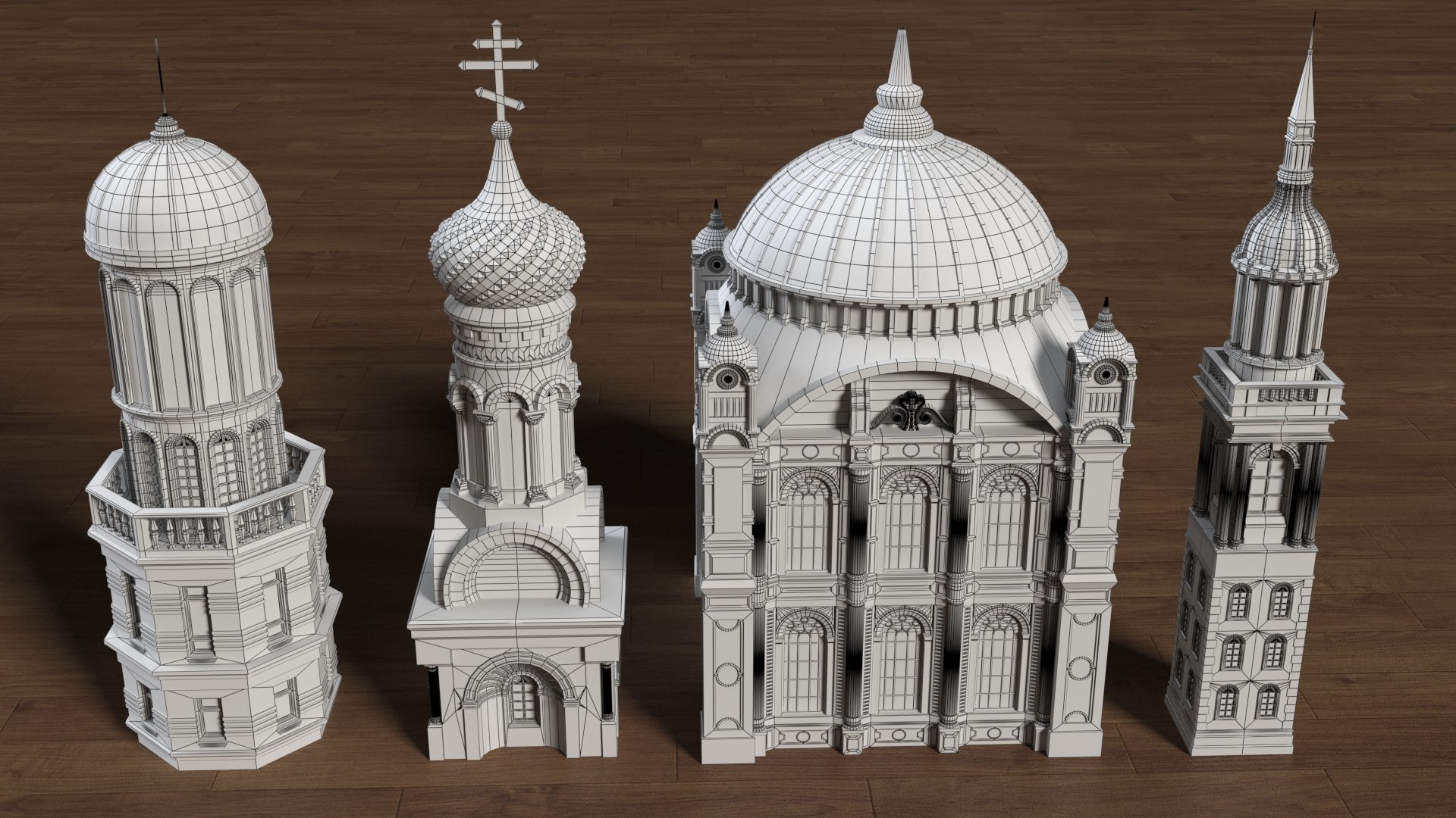 3D model Building Towers Collection 2 - 20 pieces - TurboSquid 2181000