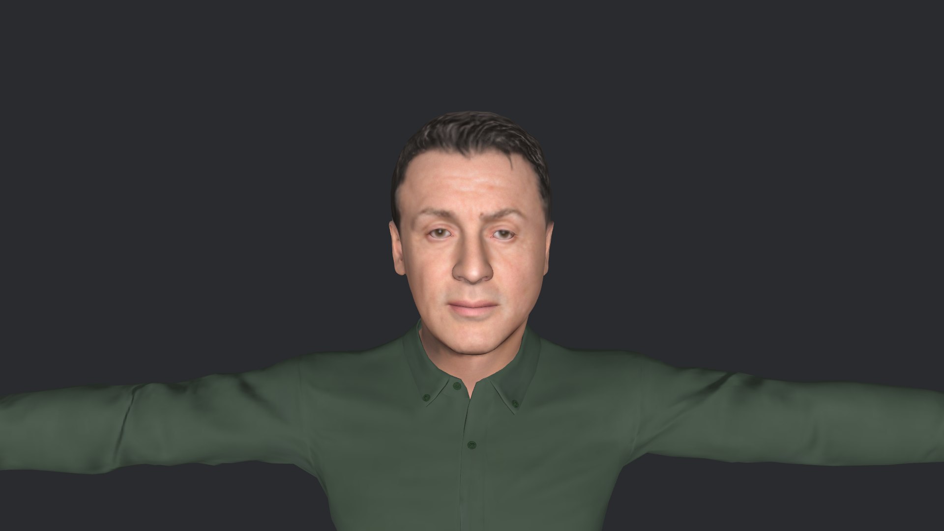 3D Model Sylvester Stallone Hyper Realistic Full Body Fully Rigged ...