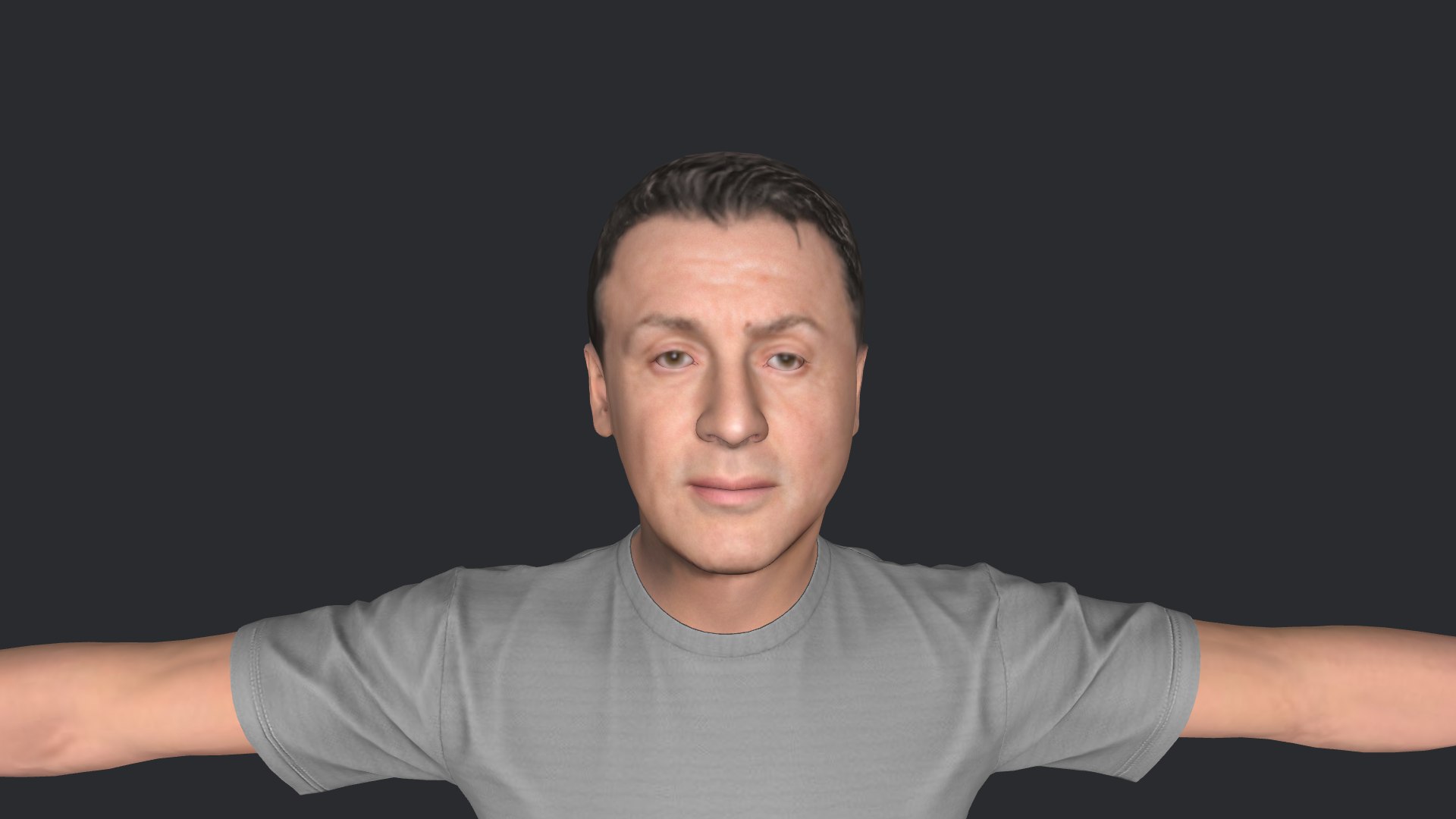 3D model Sylvester Stallone Hyper Realistic Full Body Fully Rigged ...
