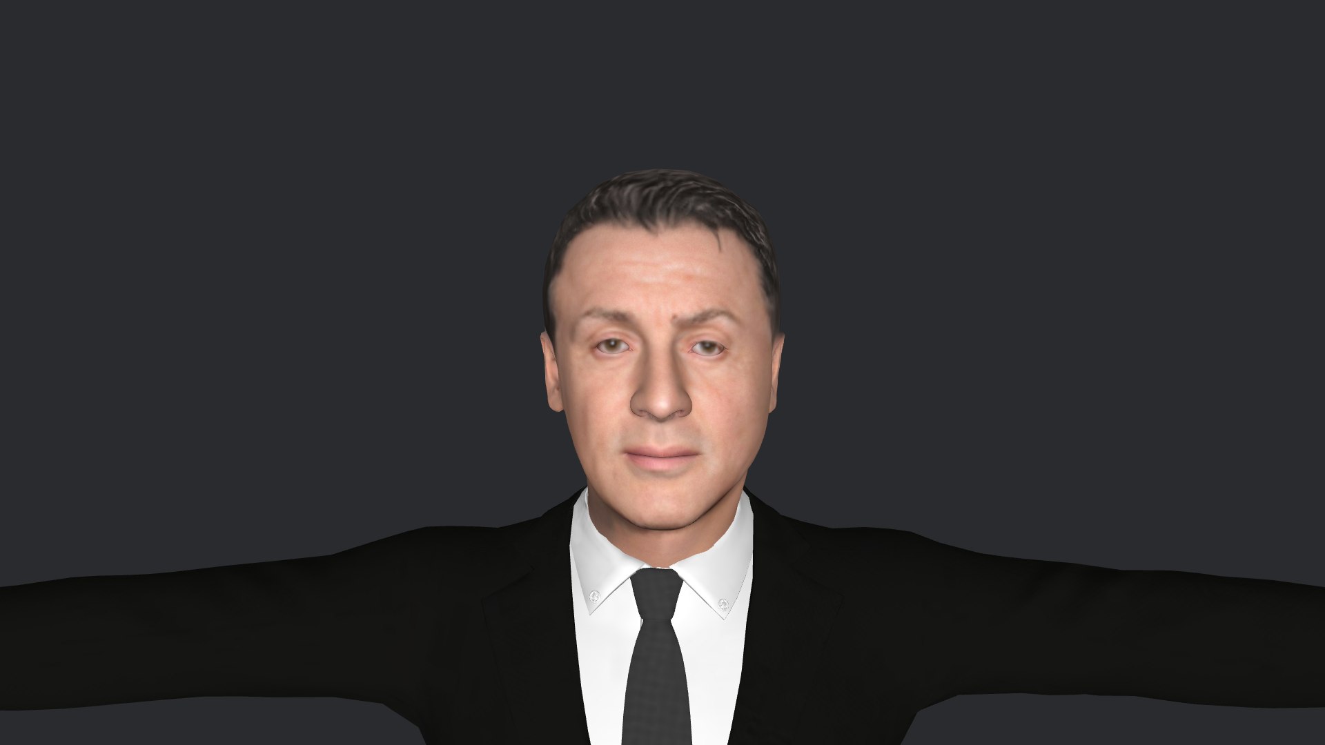 3D model Sylvester Stallone Hyper Realistic Full Body Fully Rigged ...