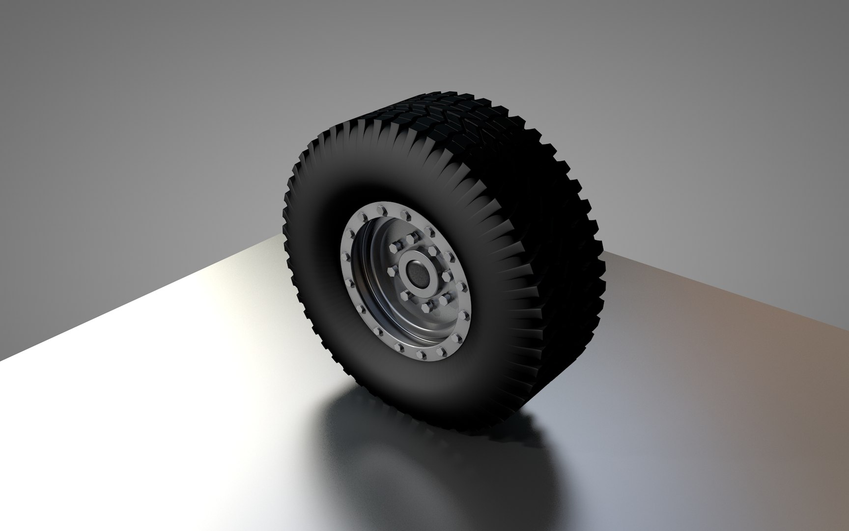 3d Model Road Tire Rim Military