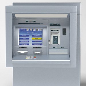 3d model atm cash machine
