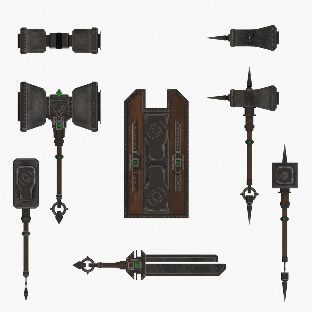 3D Stone Melee Weapons - TurboSquid 2365755