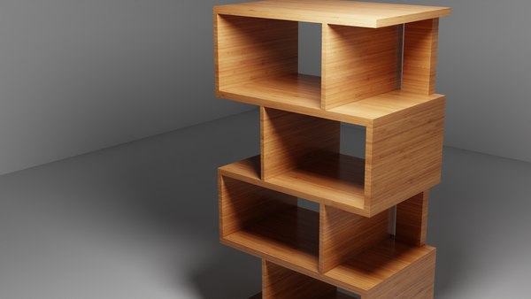 Simple Bookshelf 3D model - TurboSquid 1867341