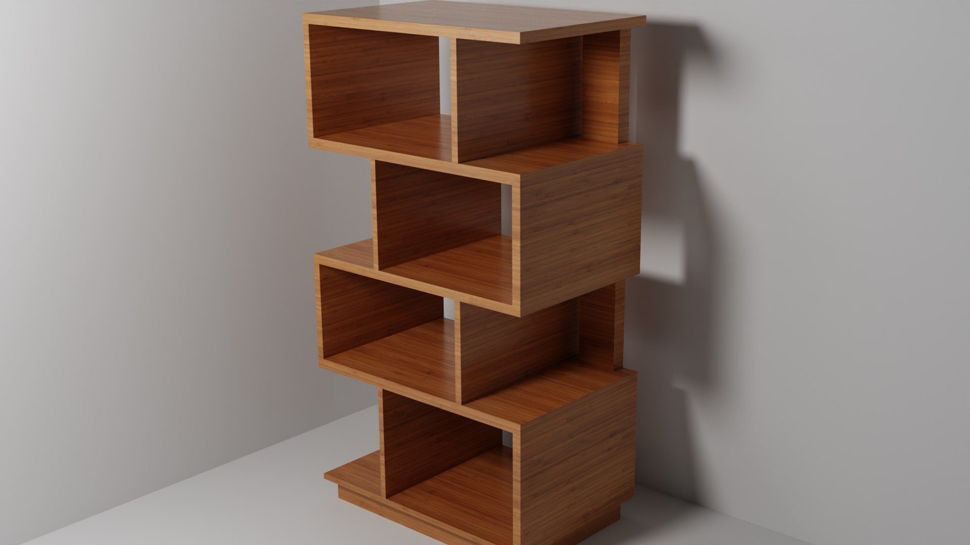 Simple Bookshelf 3D Model - TurboSquid 1867341