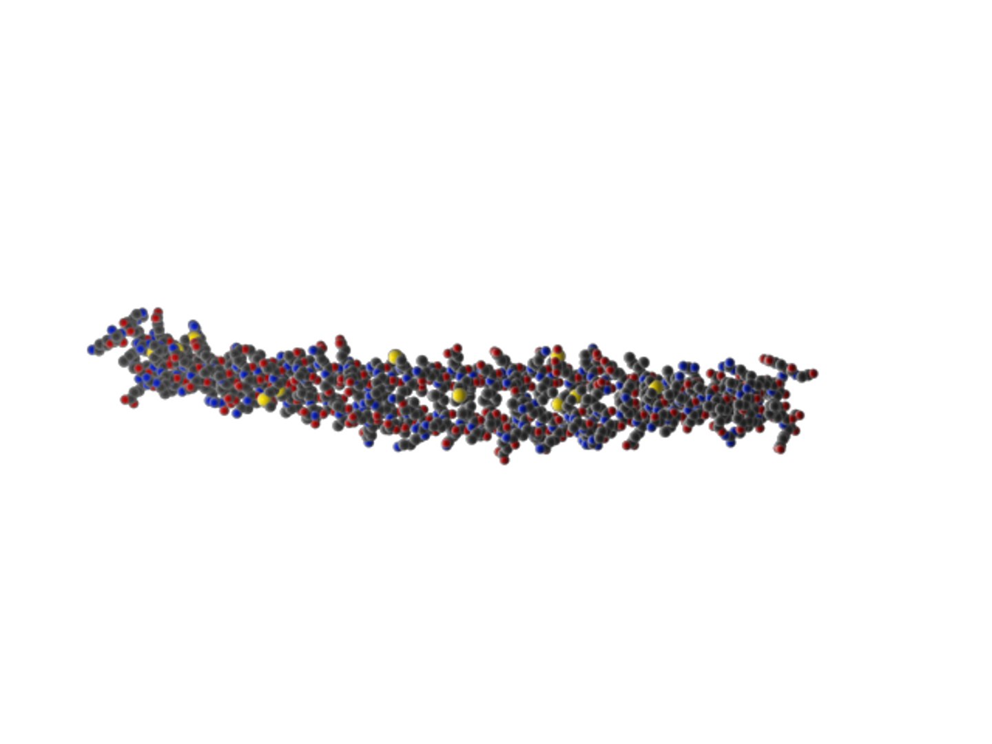 3d 3tnu Keratin Protein Molecule Model