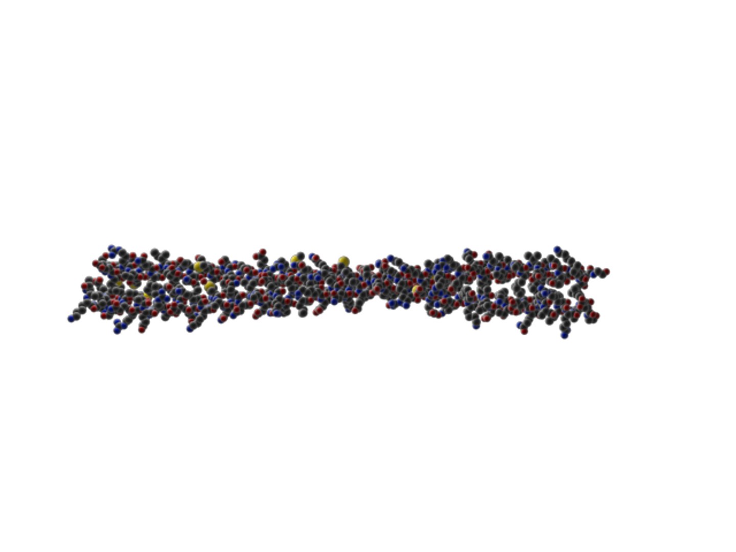 3d 3tnu Keratin Protein Molecule Model
