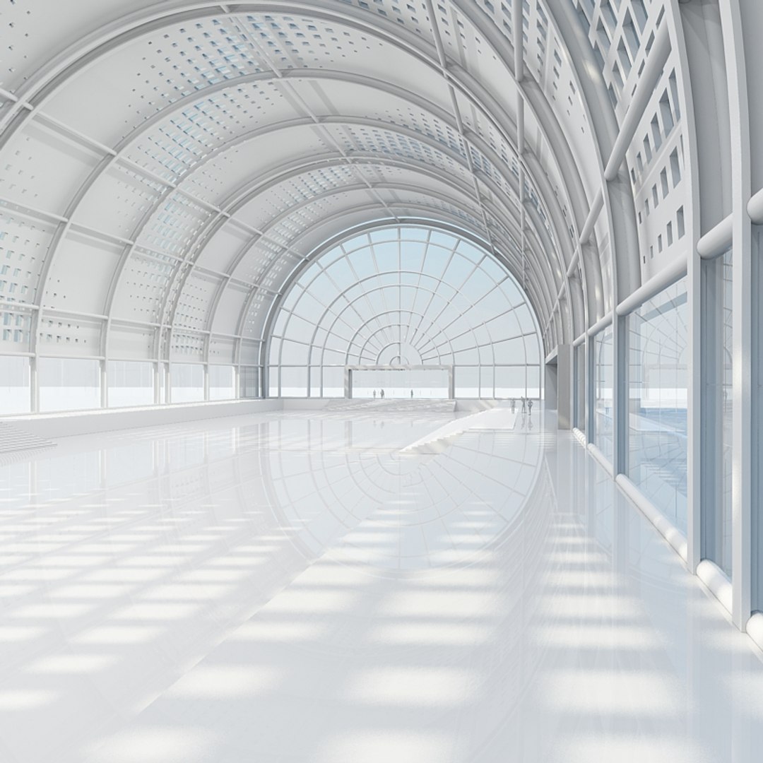Large Architectural Interior 3d Model
