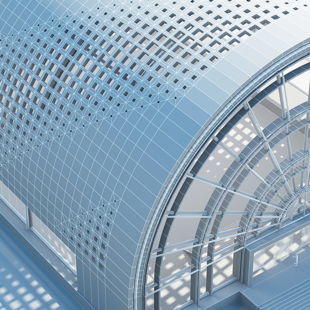 Large Architectural Interior 3d Model