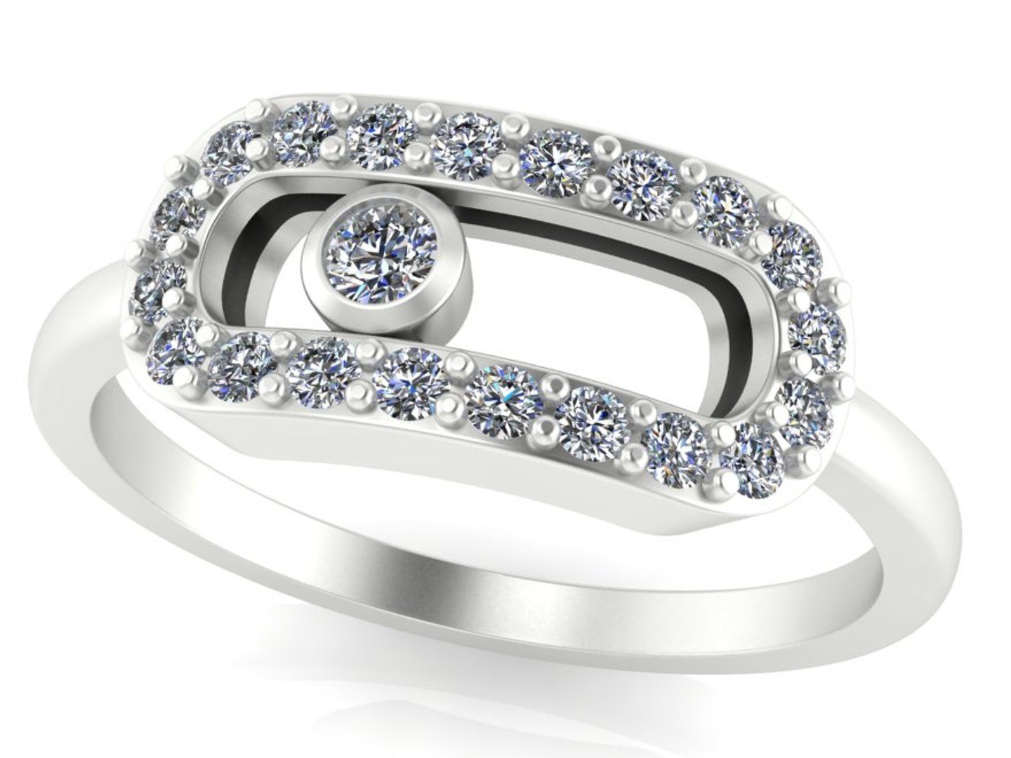 3D Ring Movable Stones Number - TurboSquid 1682883