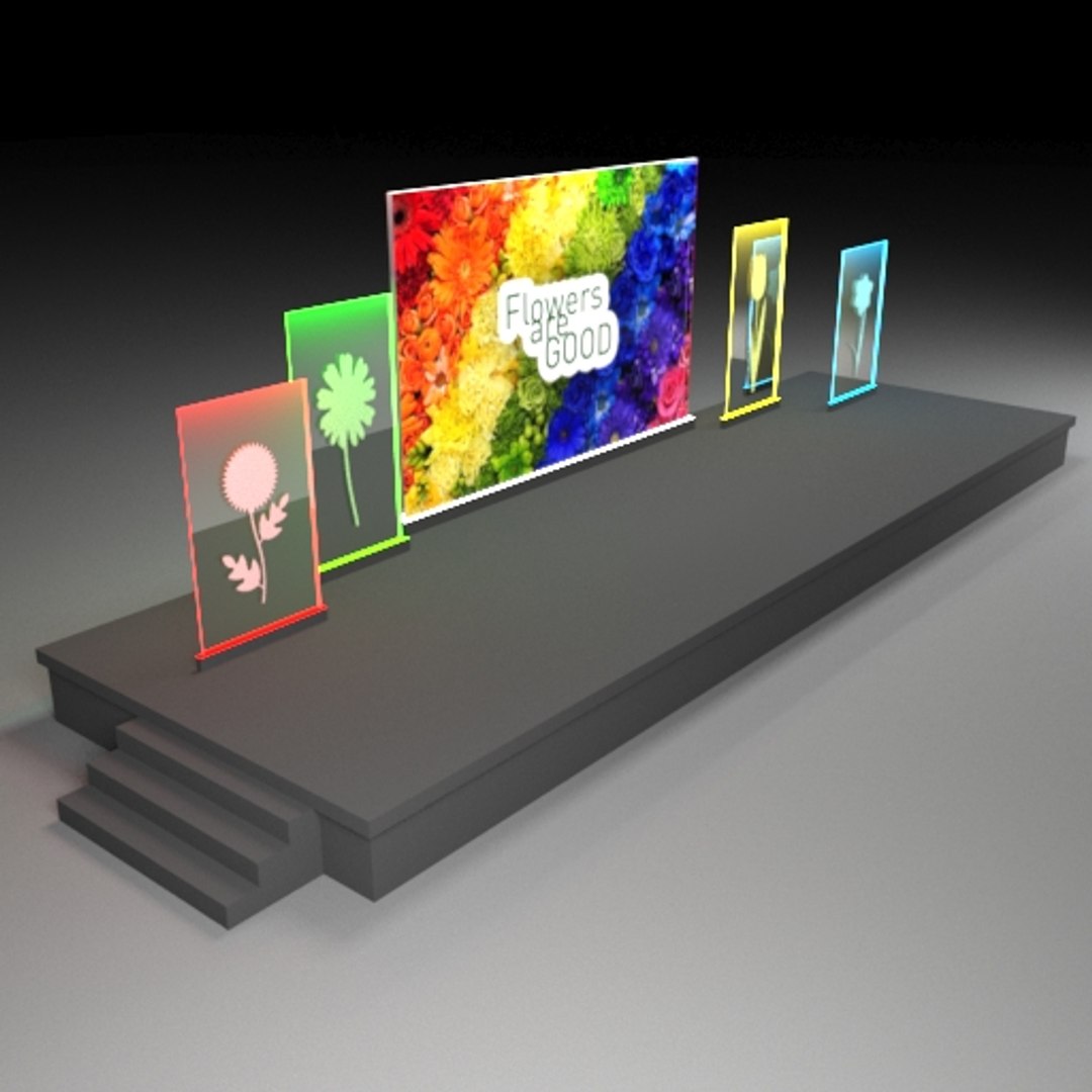 3D stage backdrop model - TurboSquid 1331637