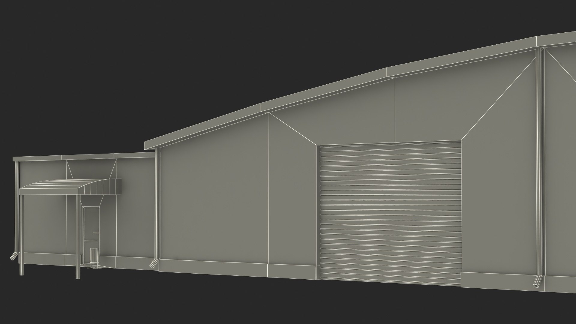 Industrial hangar 3D model - TurboSquid 1550771