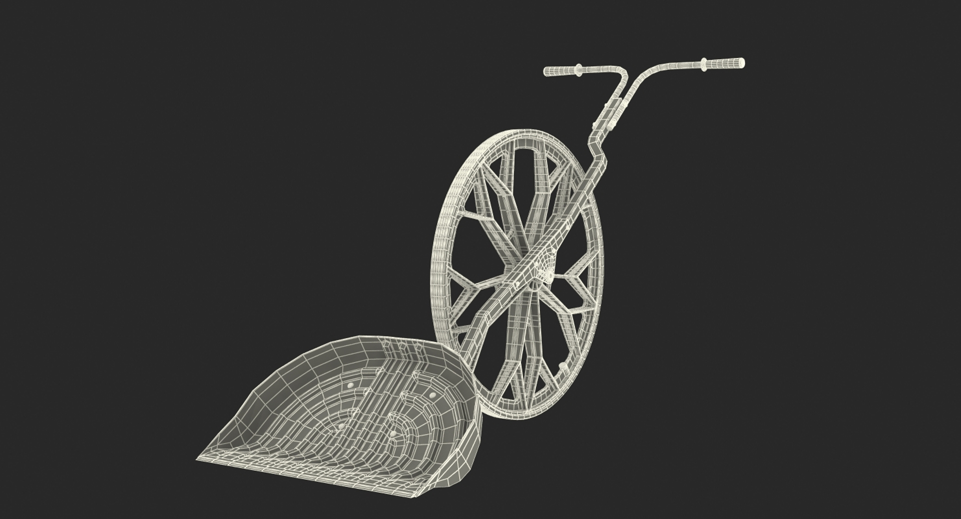 3d Wheeled Snow Shovel Wolf Model