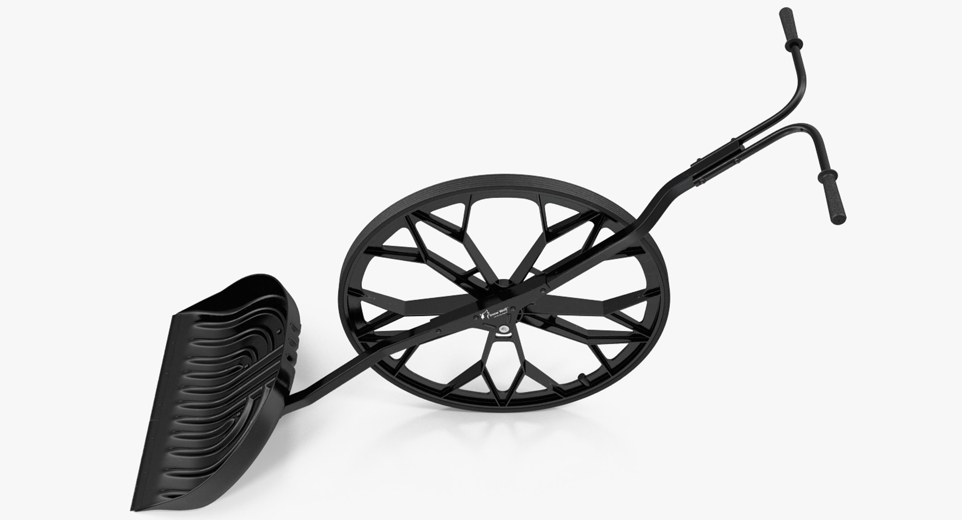 3d Wheeled Snow Shovel Wolf Model