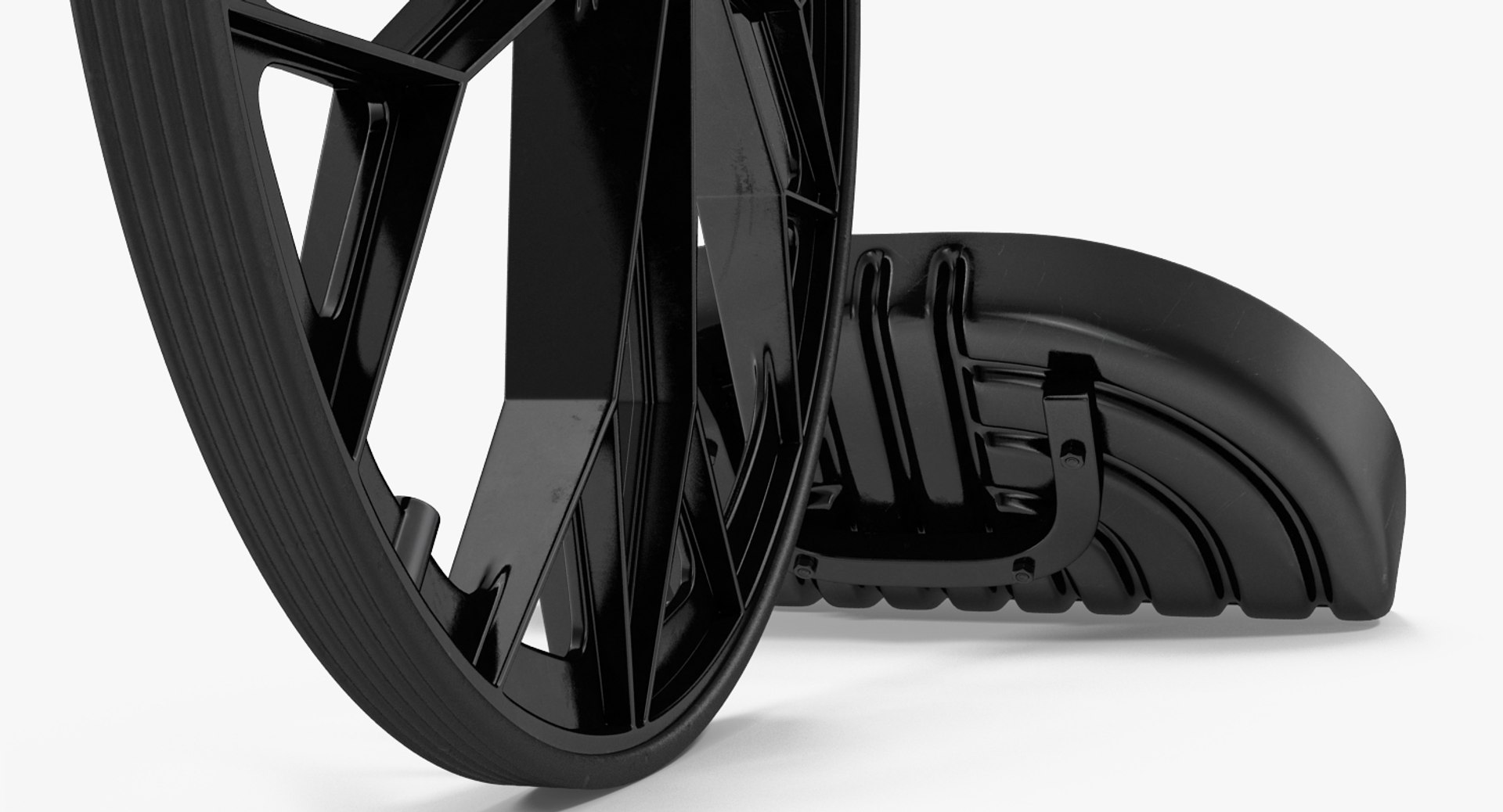 3d Wheeled Snow Shovel Wolf Model