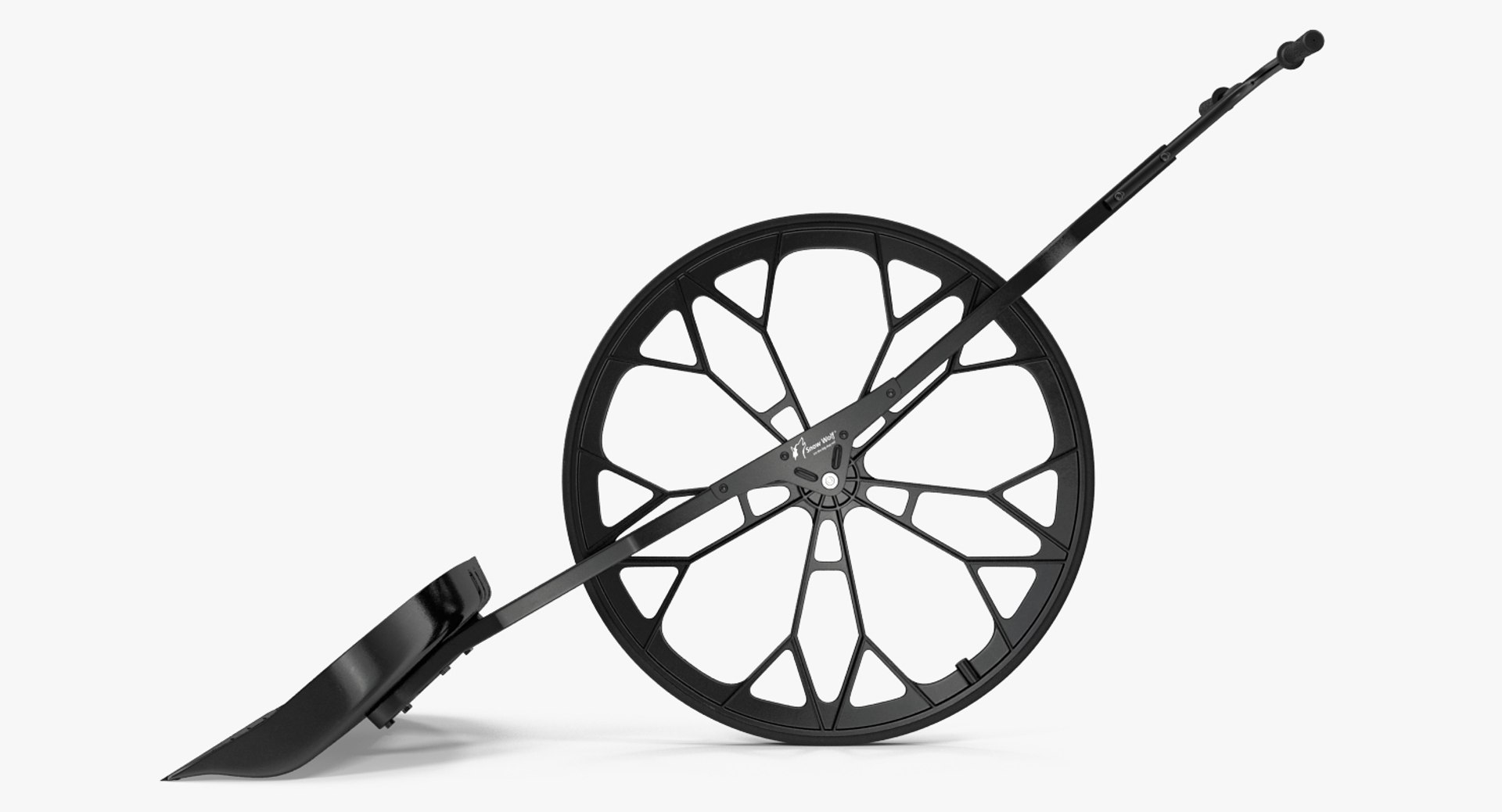 3d Wheeled Snow Shovel Wolf Model