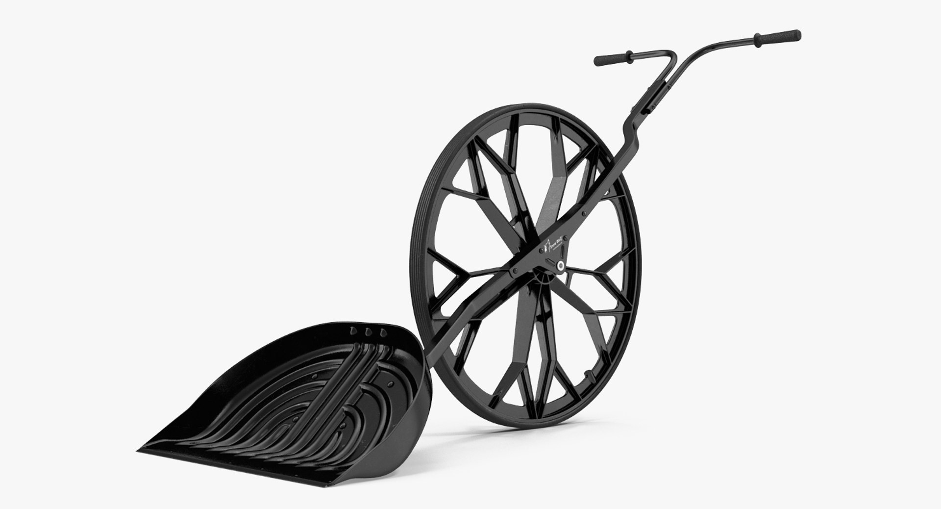 3d Wheeled Snow Shovel Wolf Model