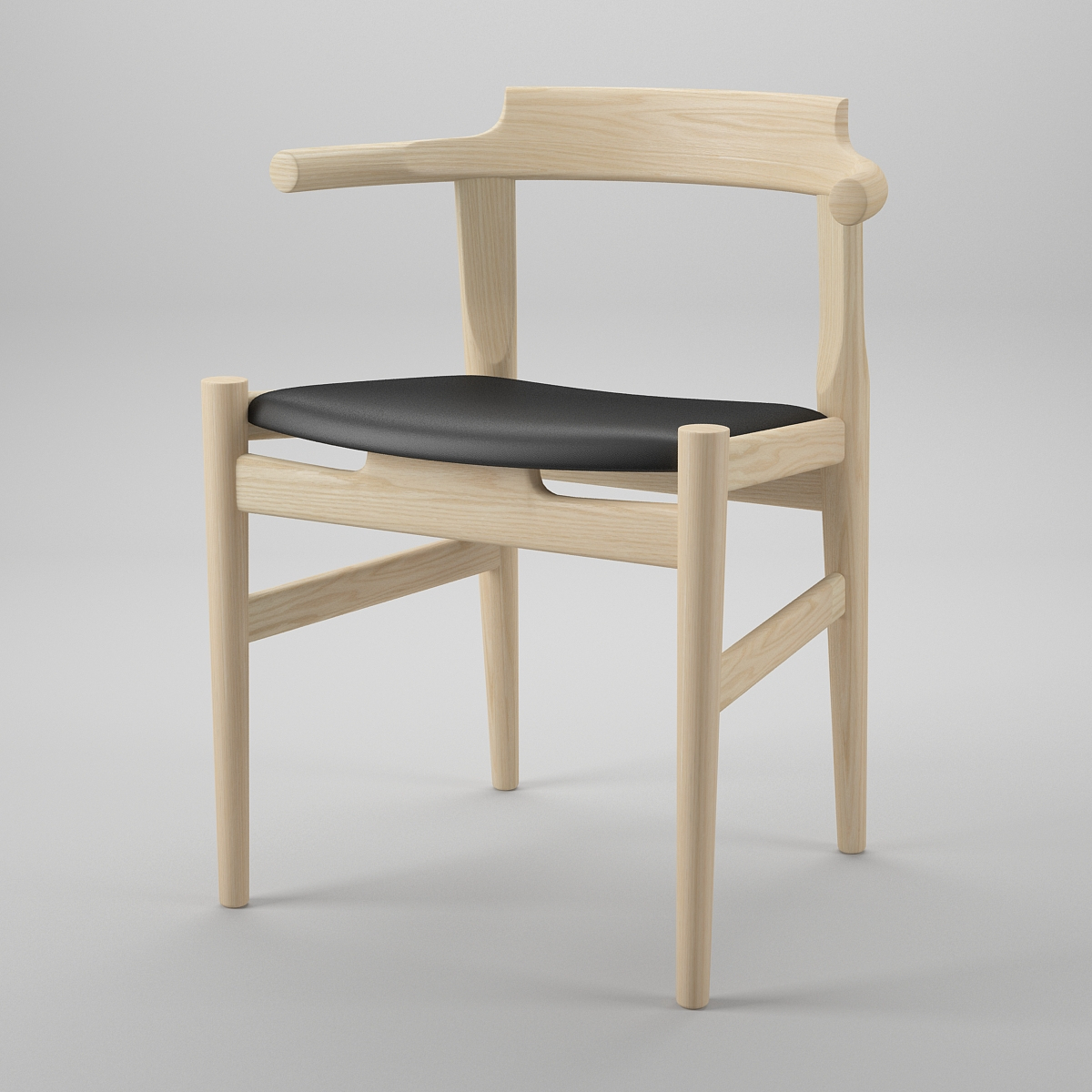 3d chair hans j wegner model